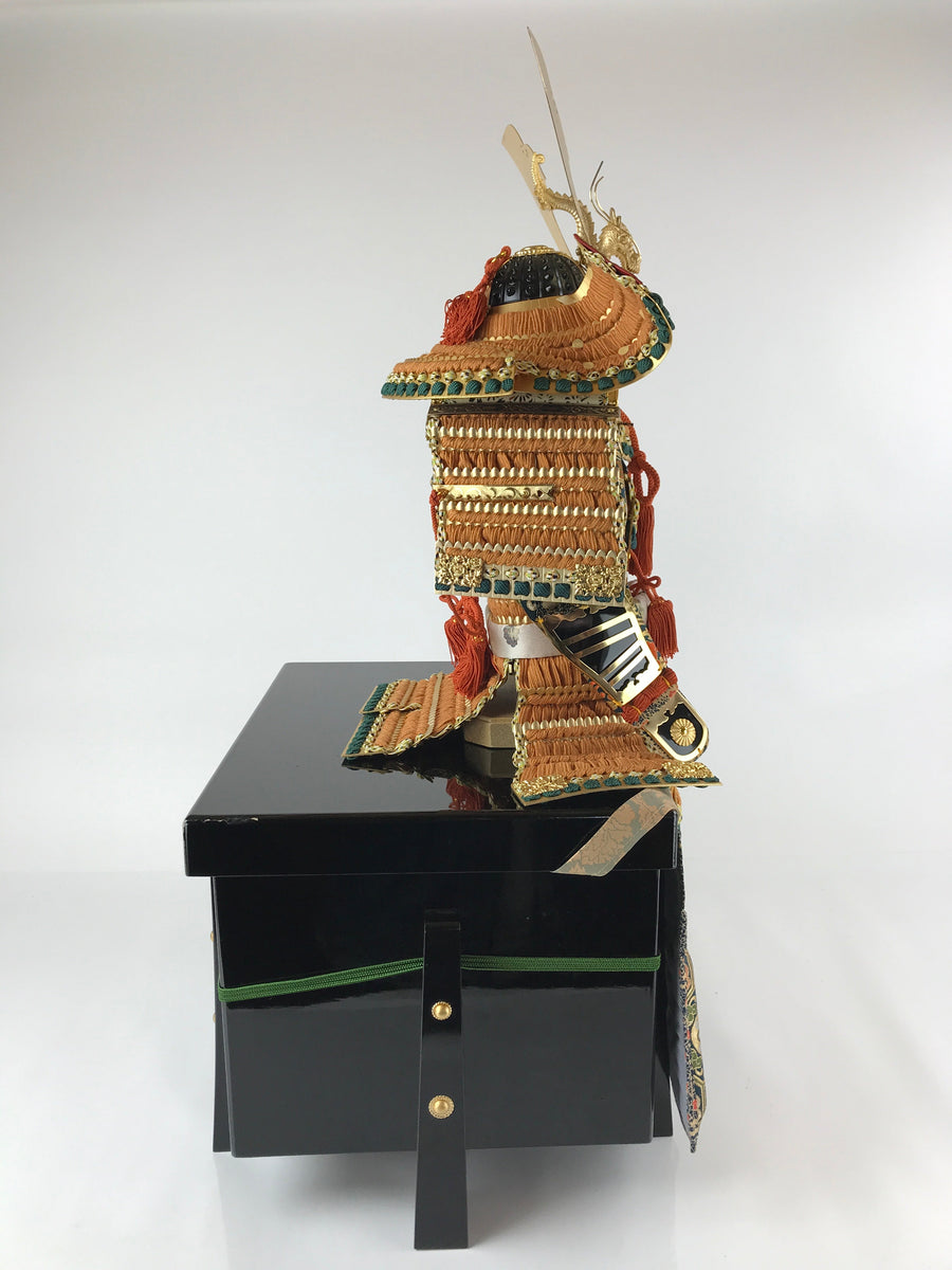 Japanese Wooden Boxed Samurai Miniature Armor Yoroi Set Vtg Boys' Fest ...