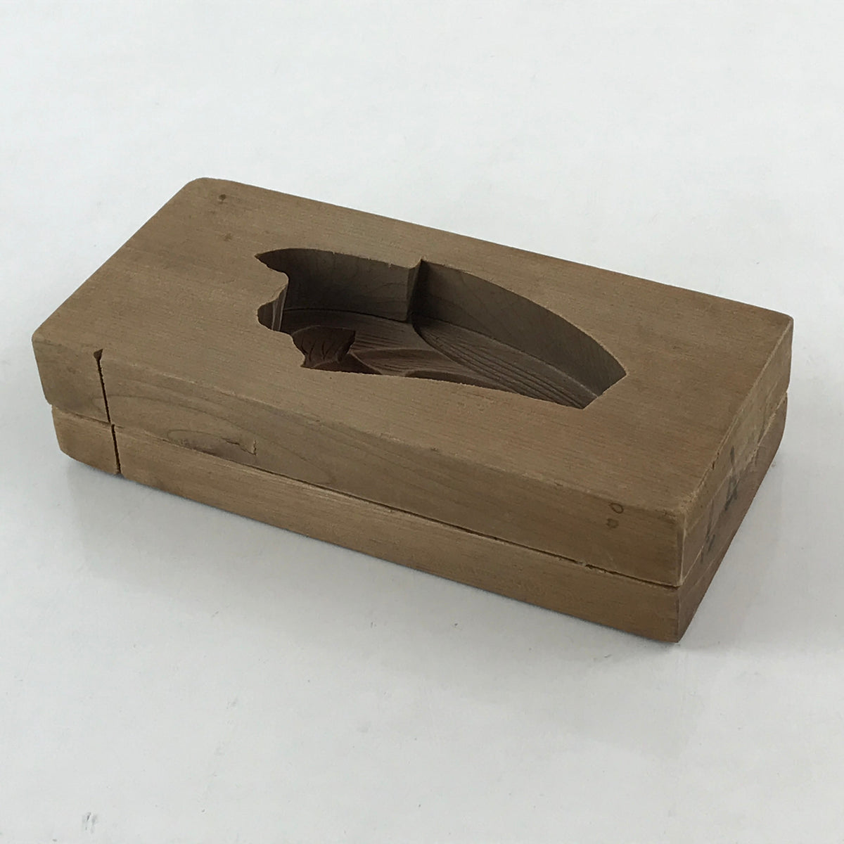 Japanese Wooden Carved Kashigata Cake Mold Vtg Sweet Wagashi Iris Flow ...