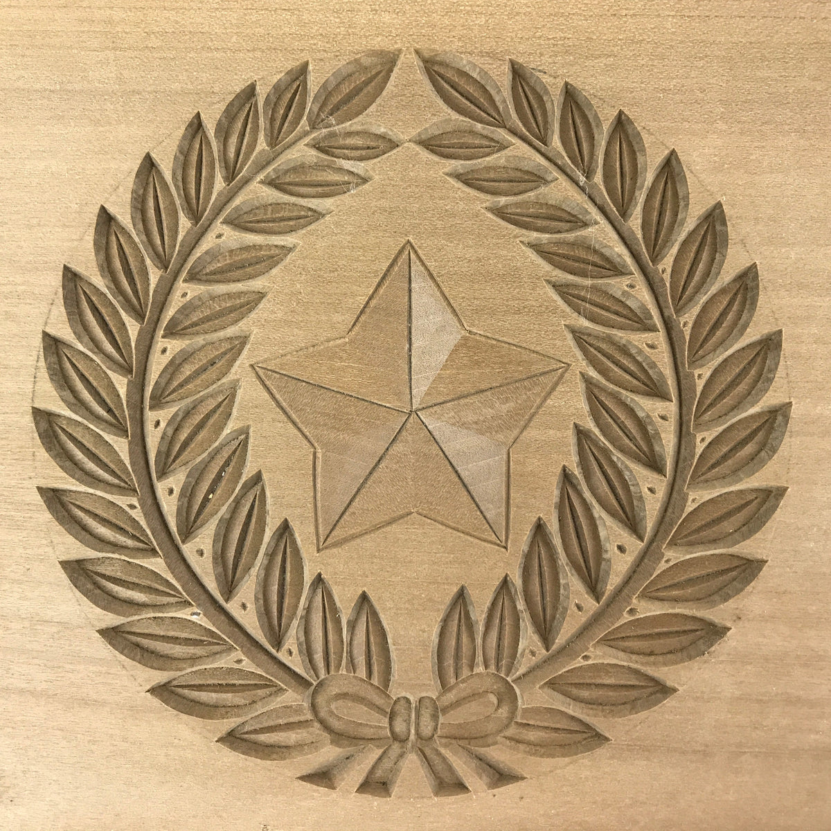 Japanese Wooden Carved Kashigata Cake Mold Vtg Sweet Wagashi Mon Crest ...