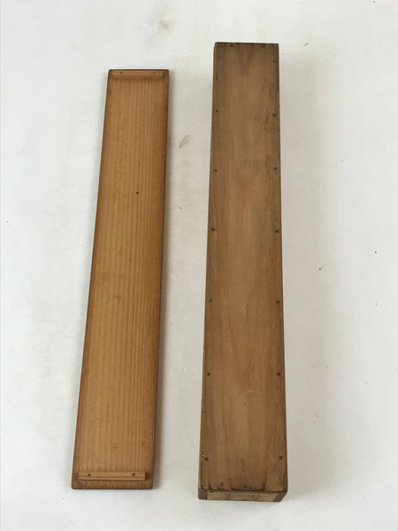 Japanese Wooden Hanging Scroll Box Vtg Kakejiku Hako Inside Length 44c ...