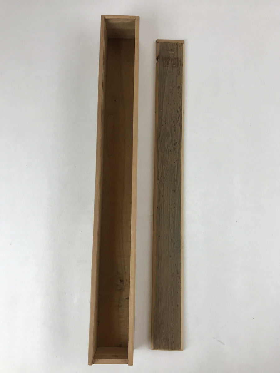 Japanese Wooden Hanging Scroll Box Vtg Kakejiku Hako Inside Length 60c ...
