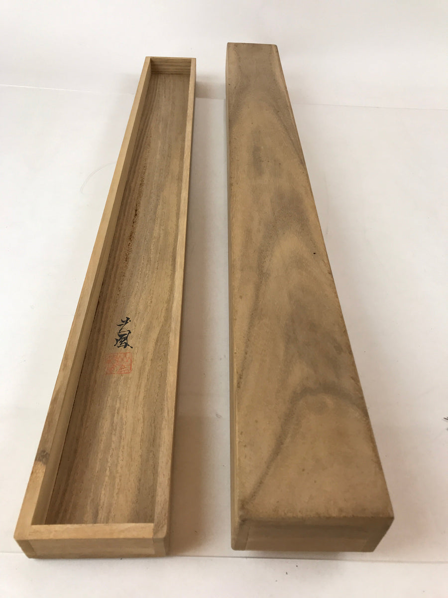 Japanese Wooden Hanging Scroll Box Vtg Kakejiku Hako Inside Length 71 ...