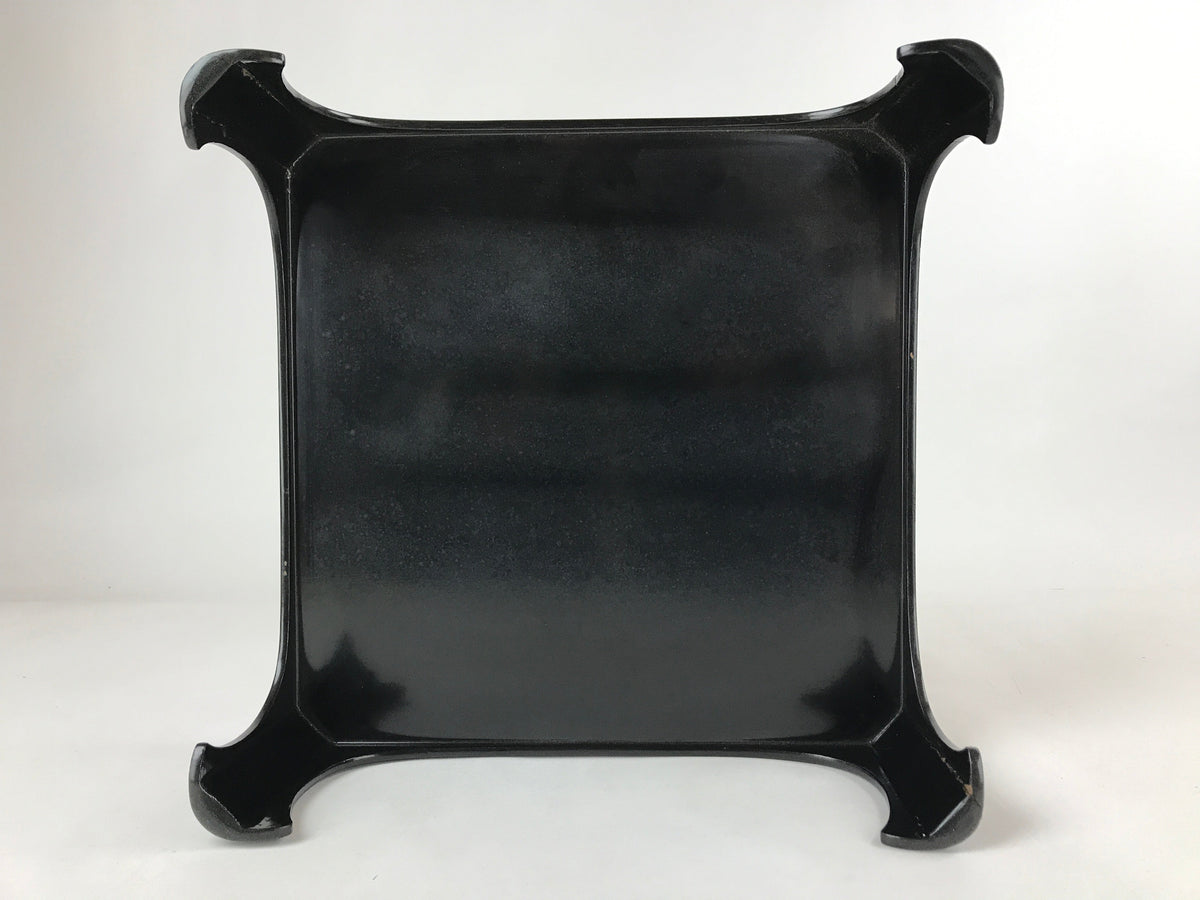 Japanese Wooden Lacquered Legged Table Vtg Ozen Tray Black Nurimono L1 ...