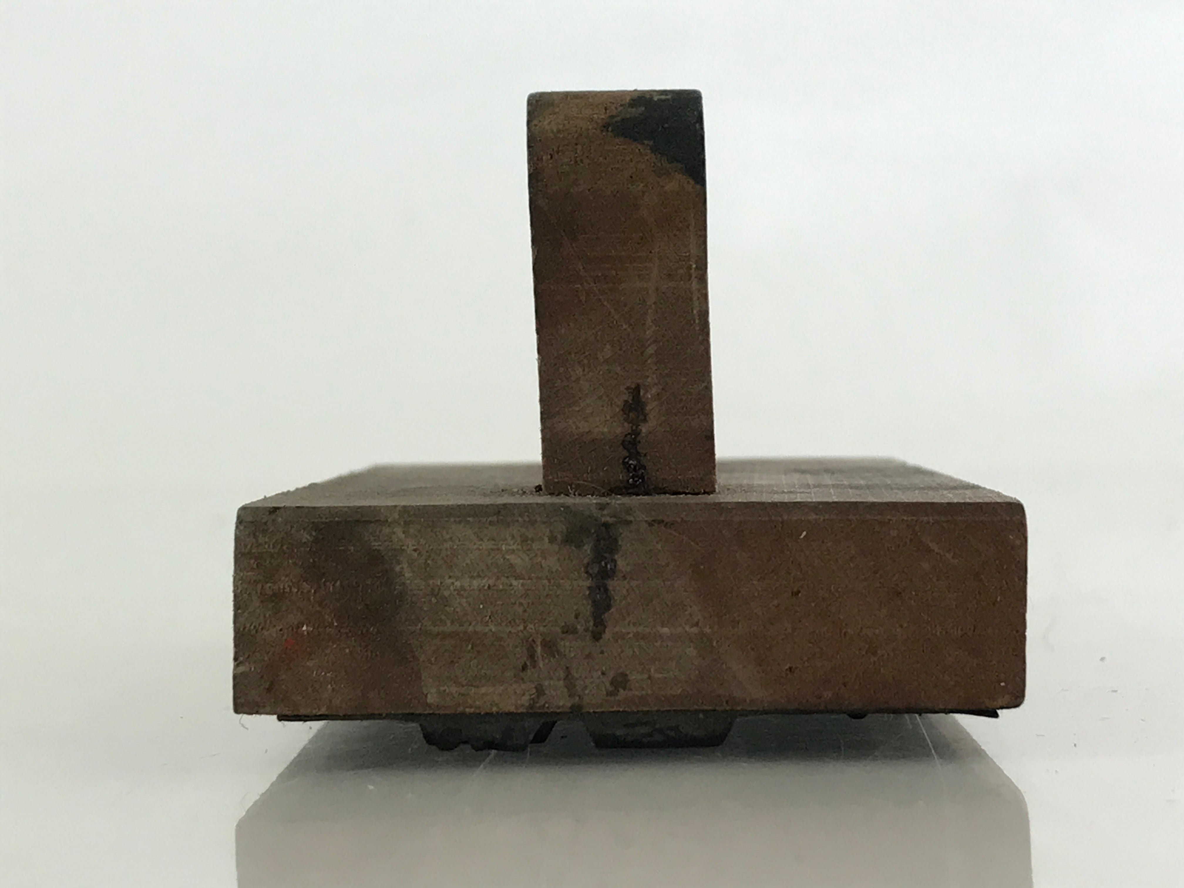 Japanese Wooden Stamp Hanko Inkan Vtg Metal Kanji Design New Year HS17 ...