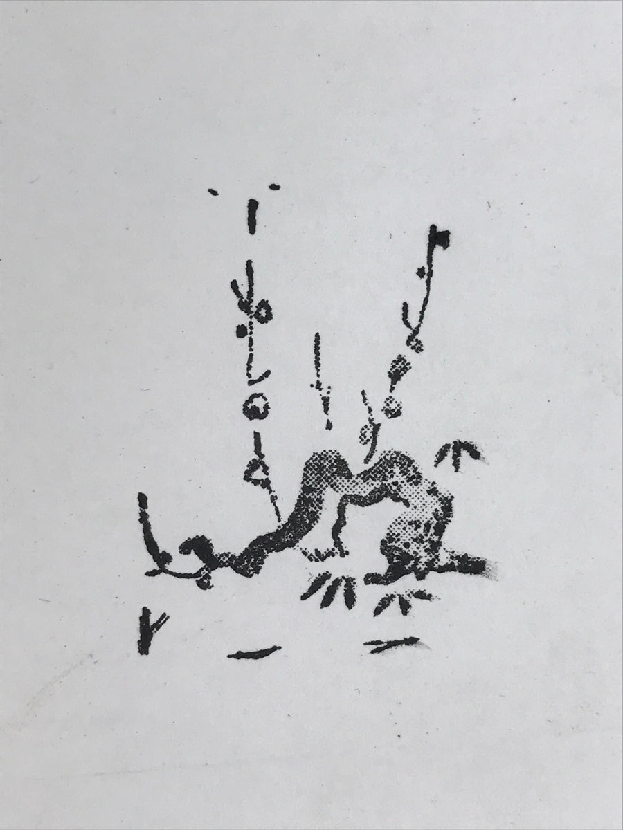 Japanese Wooden Stamp Hanko Inkan Vtg Metal Plum Blossom Card Making H ...