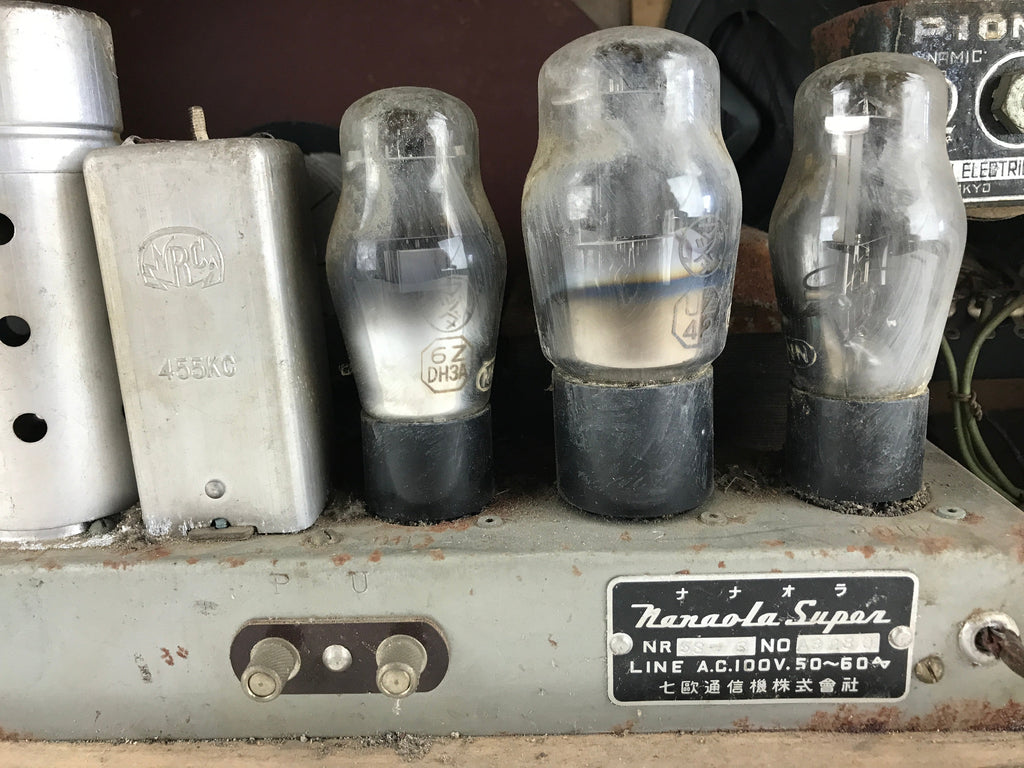 Japanese Wooden Vacuum Tube Radio Nanaola 5S-3 Vtg Electric Appliances ...