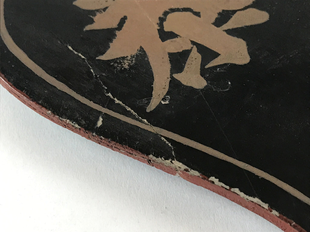 Japanese Wooden War Fan Paddle Gunbai Vtg Sumo Referee Tassel Black JK ...