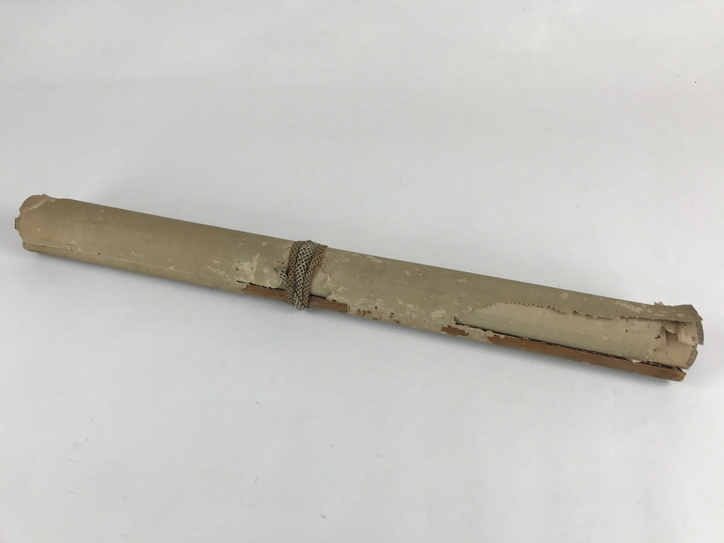 Antique Japanese Hanging Scroll Calligraphy Zen Words Kakejiku Kakemon ...