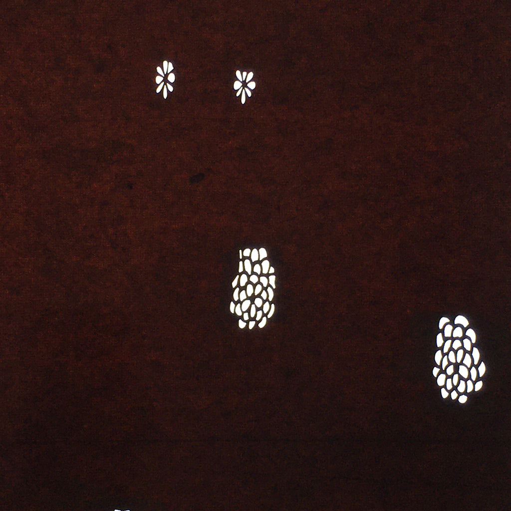 Antique Japanese Katagami Paper Kimono Stencil Katazome Flower Pattern ...