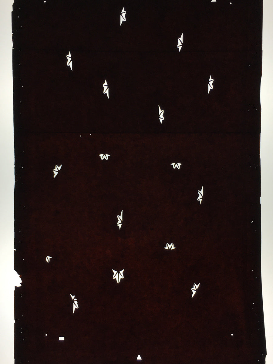 Antique Japanese Katagami Paper Kimono Stencil Katazome Momiji Leaf Pa ...