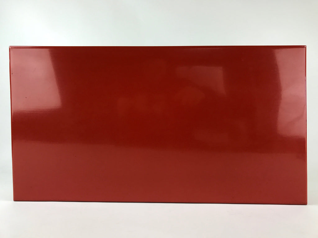 Antique Japanese Wooden Tray Lacquered Meiji Era Ozen Table Red W/Box ...