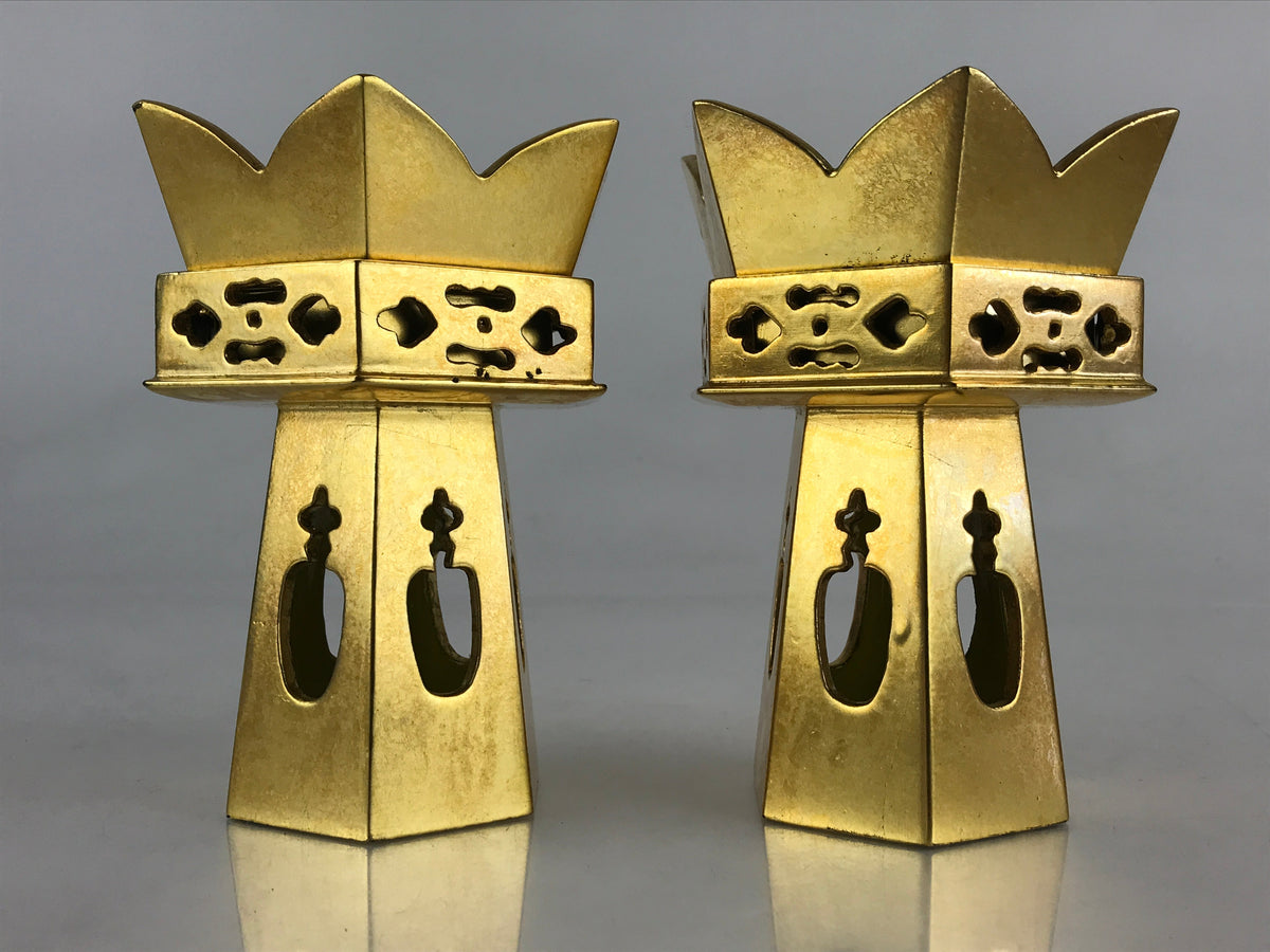 Japanese Buddhist Altar Fitting Octagon Offering Stand 2pc Set Kuge Vt ...