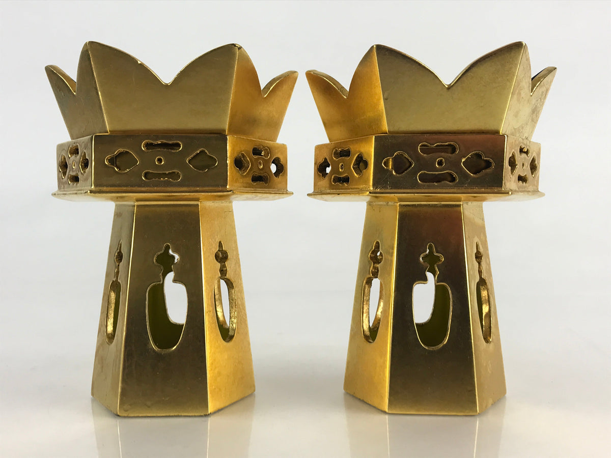 Japanese Buddhist Altar Fitting Octagon Offering Stand 2pc Set Kuge Vt ...