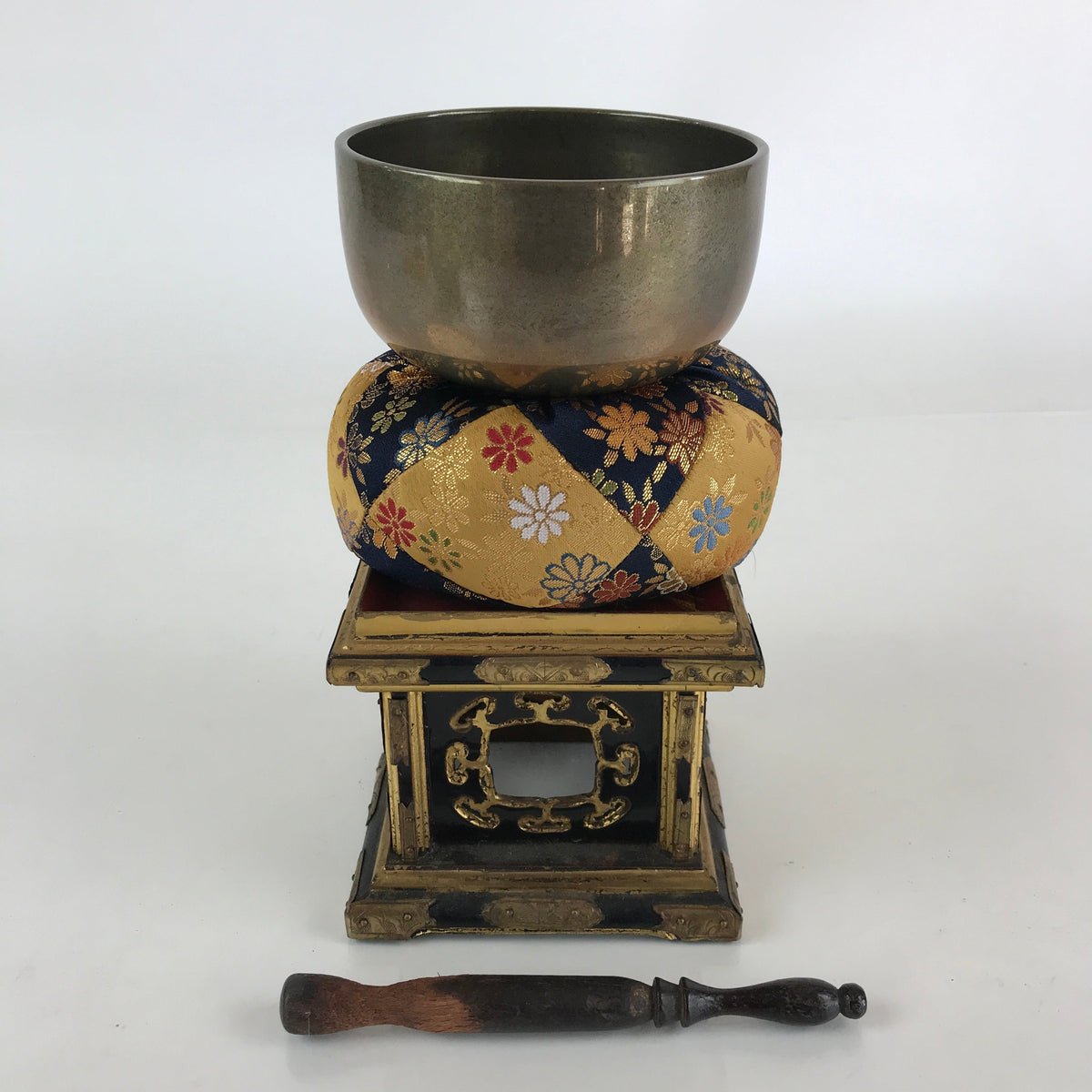 Japanese Buddhist Altar Fitting Orin Bell Singing Bowl Pillow Striker ...