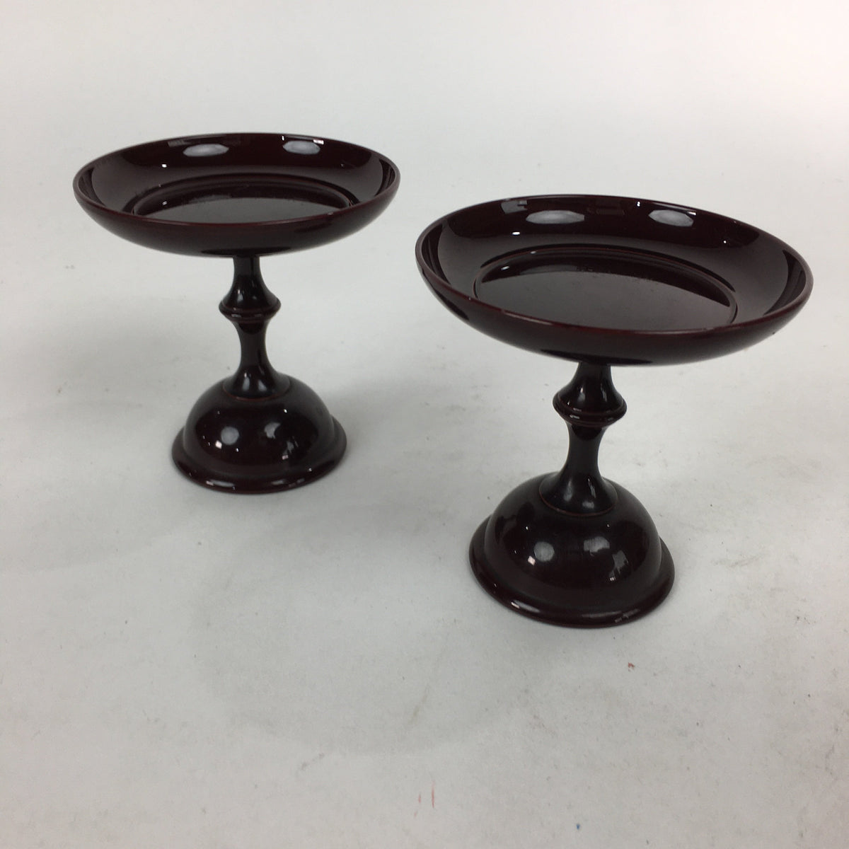 Japanese Buddhist Altar Fitting Vtg Offering Stand Pair High Cup Takat ...