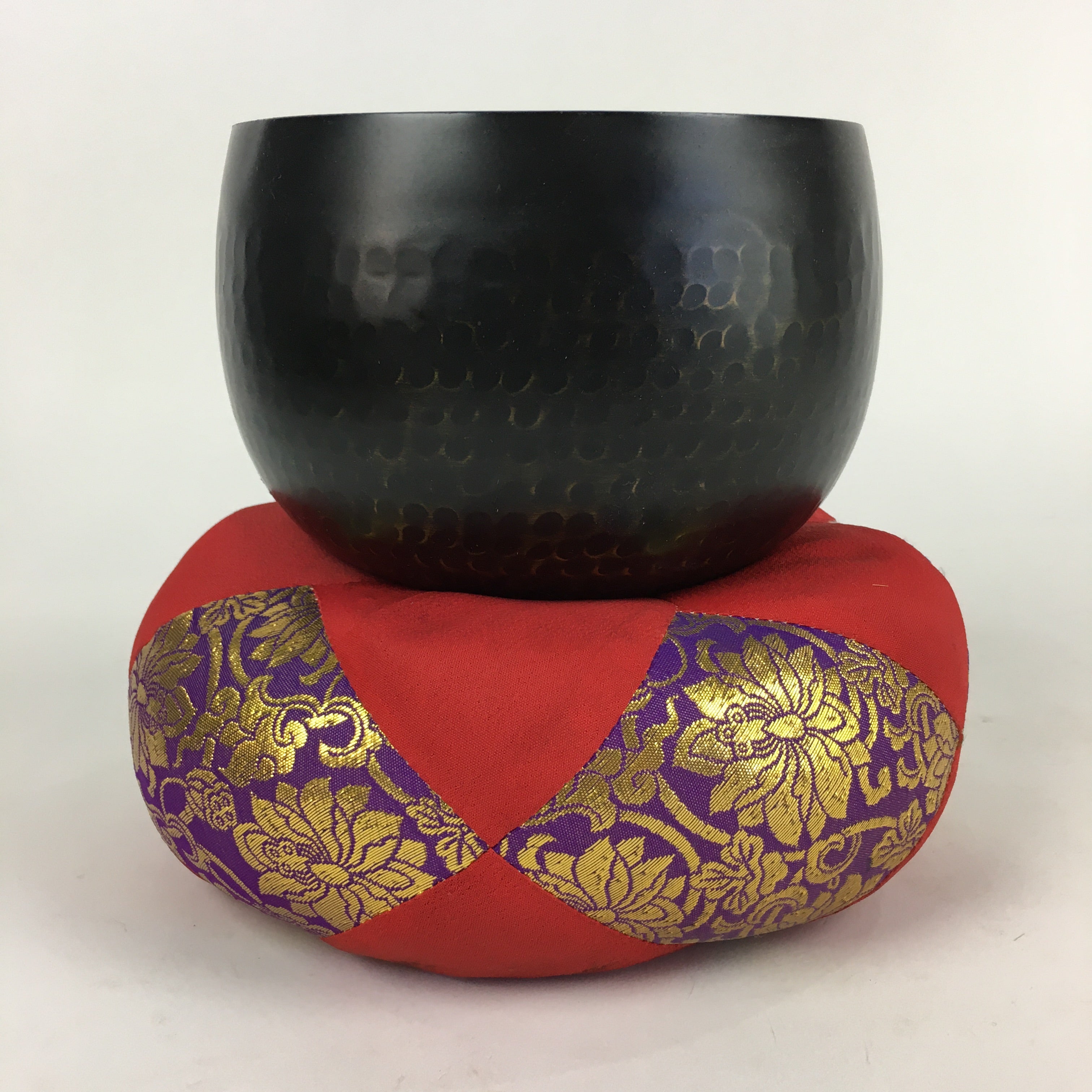 Japanese Buddhist Altar Fitting Vtg Orin Bell Singing Bowl Pillow Stri ...