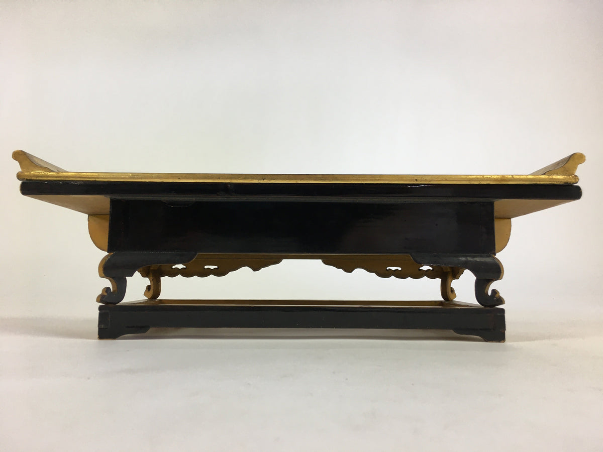 Japanese Buddhist Altar Fitting Vtg Wood Lacquer Offering Table Maejyo ...