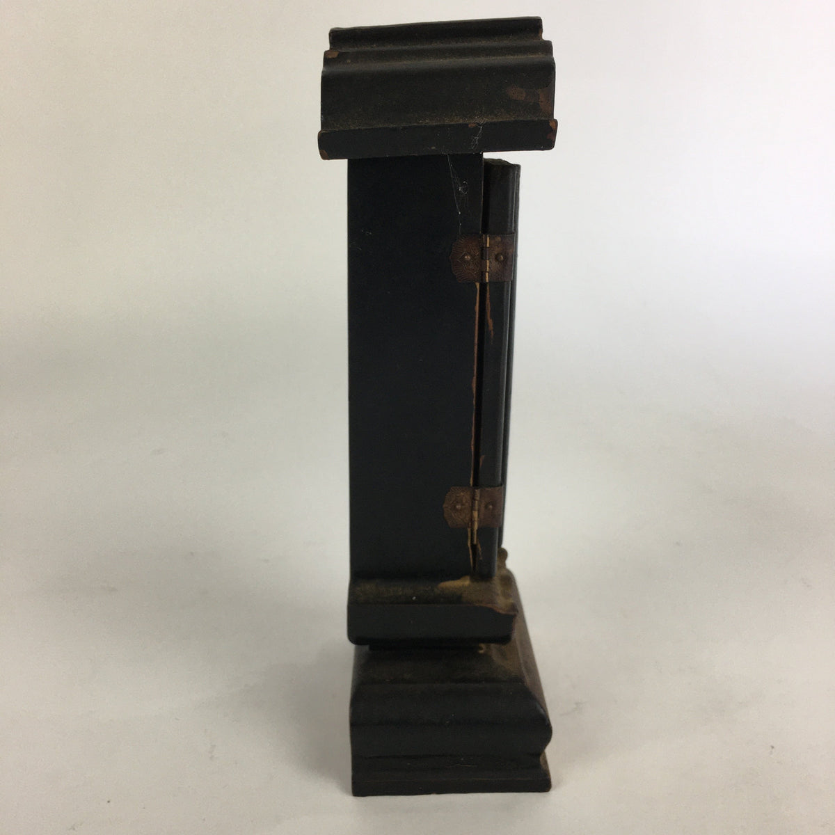 Japanese Buddhist Altar Spiritual Tablet Vtg Wood Lacquer Ihai Double ...