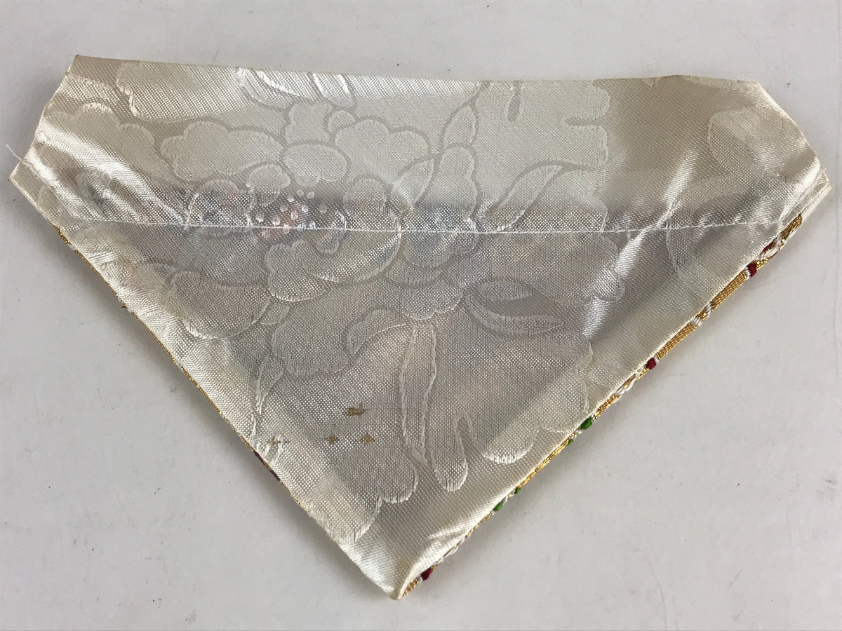 Japanese Buddhist Altar Tablecloth Uchishiki Vtg Triangle Uwajoku Maej ...