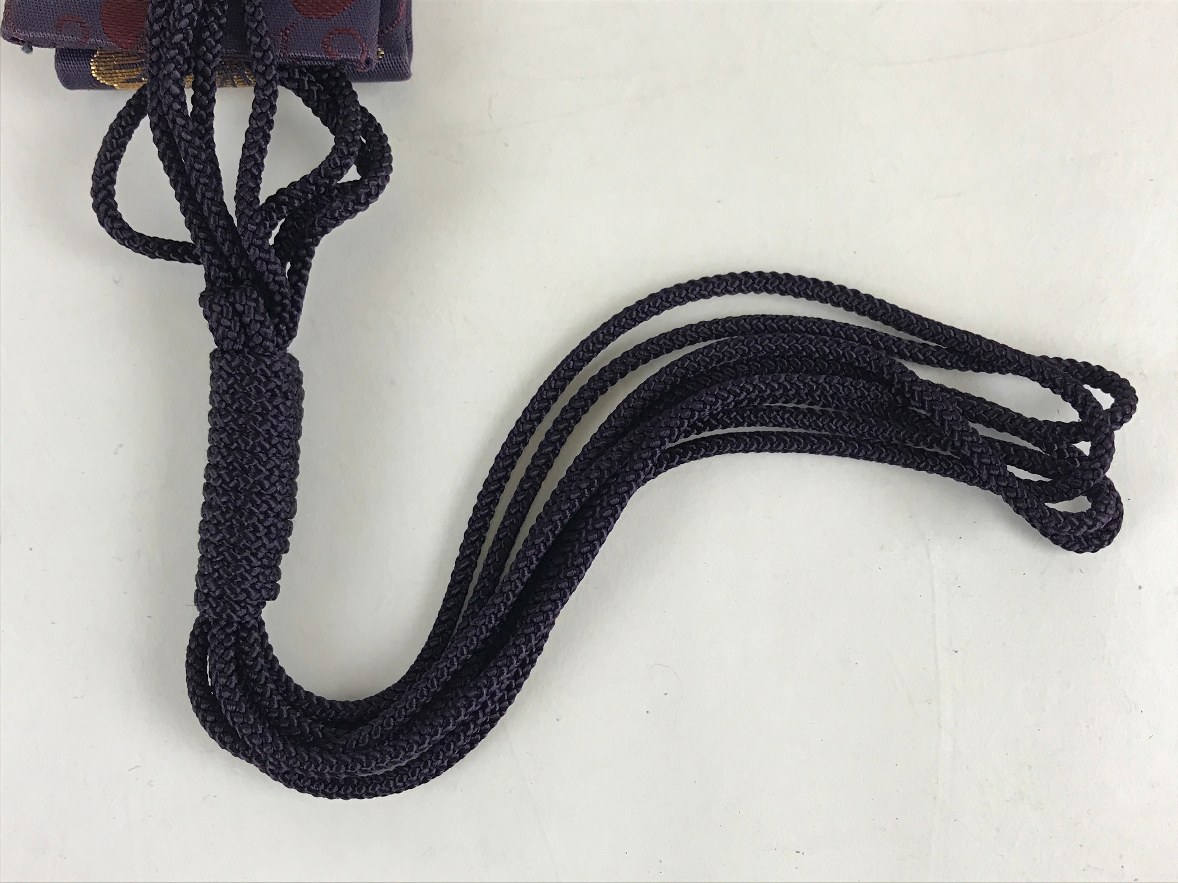 Japanese Buddhist Costume Kesa Wagesa Hangesa Vtg Purple Gold Crest Te ...