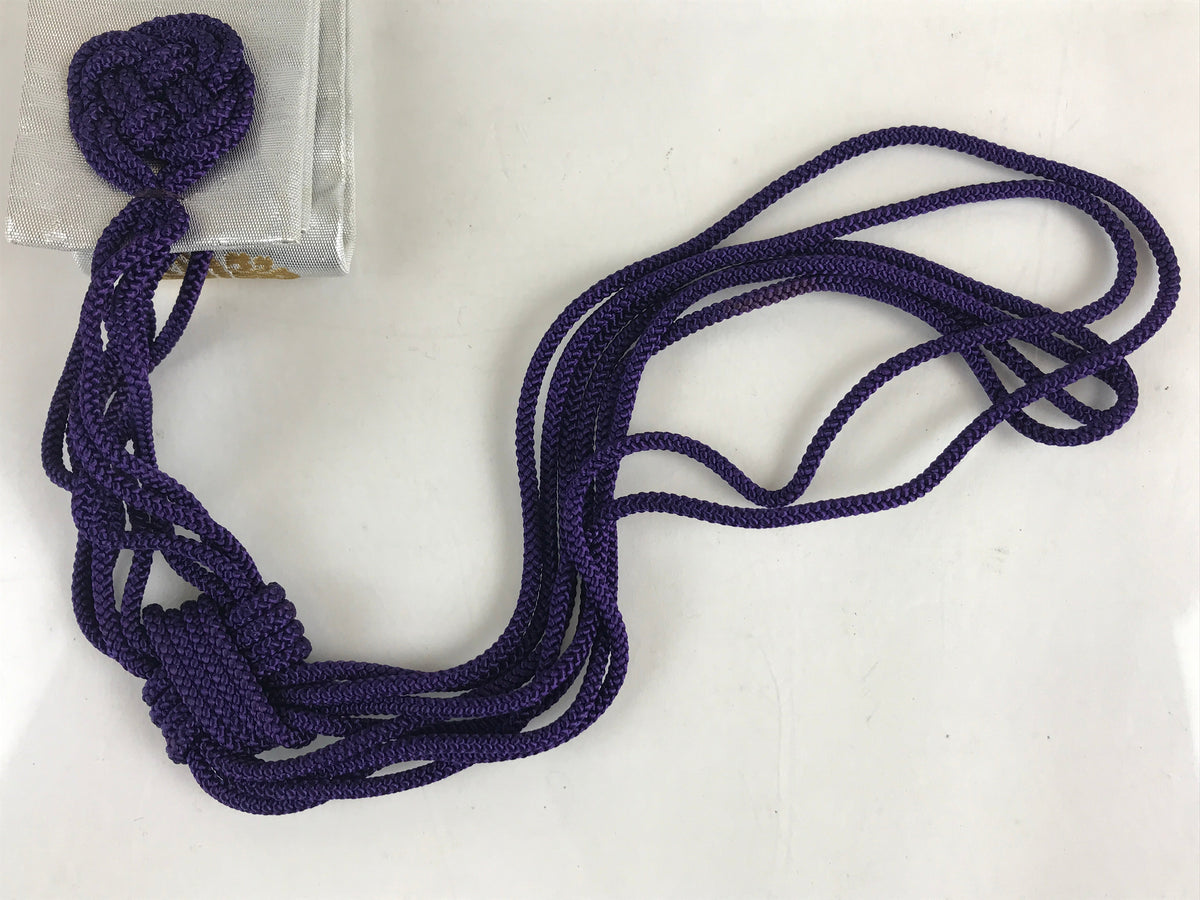 Japanese Buddhist Costume Kesa Wagesa Hangesa Vtg Silver Gold Crest Te ...