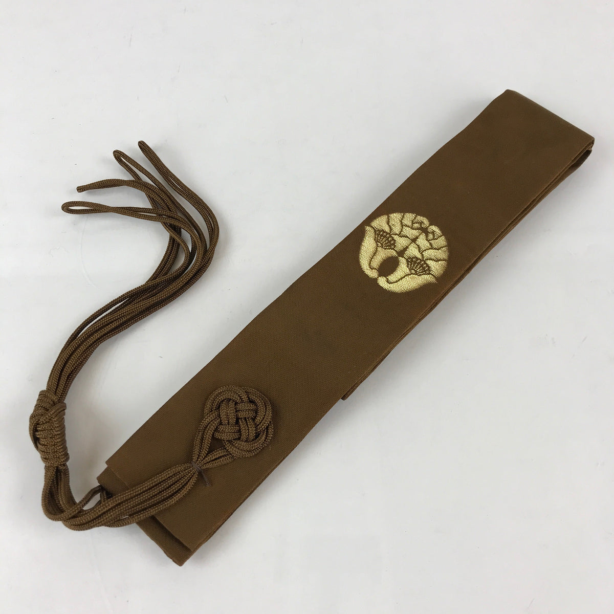 Japanese Buddhist Costume Wagesa Vtg Sash Surplice Brown Crest BU782 ...