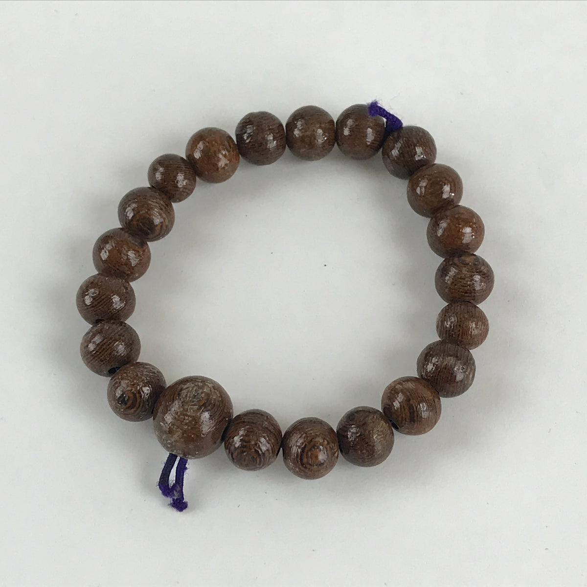 Japanese Buddhist Prayer Beads Worship Vtg Juzu Rosary Bracelet Brown ...