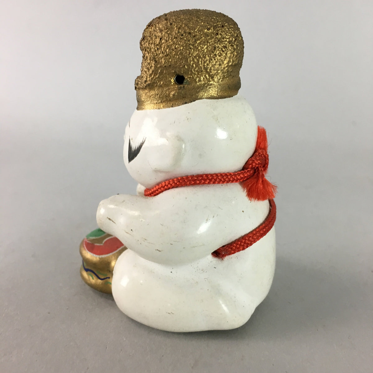 Japanese Ceramic Kokeshi Doll Vtg Pottery Figurine Child Playing Drum ...
