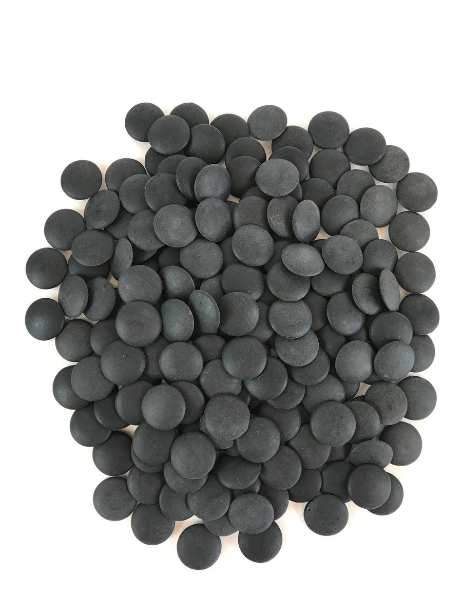 Japanese Go Stone Goishi Piece Set Vtg Traditional Game Black White GO ...