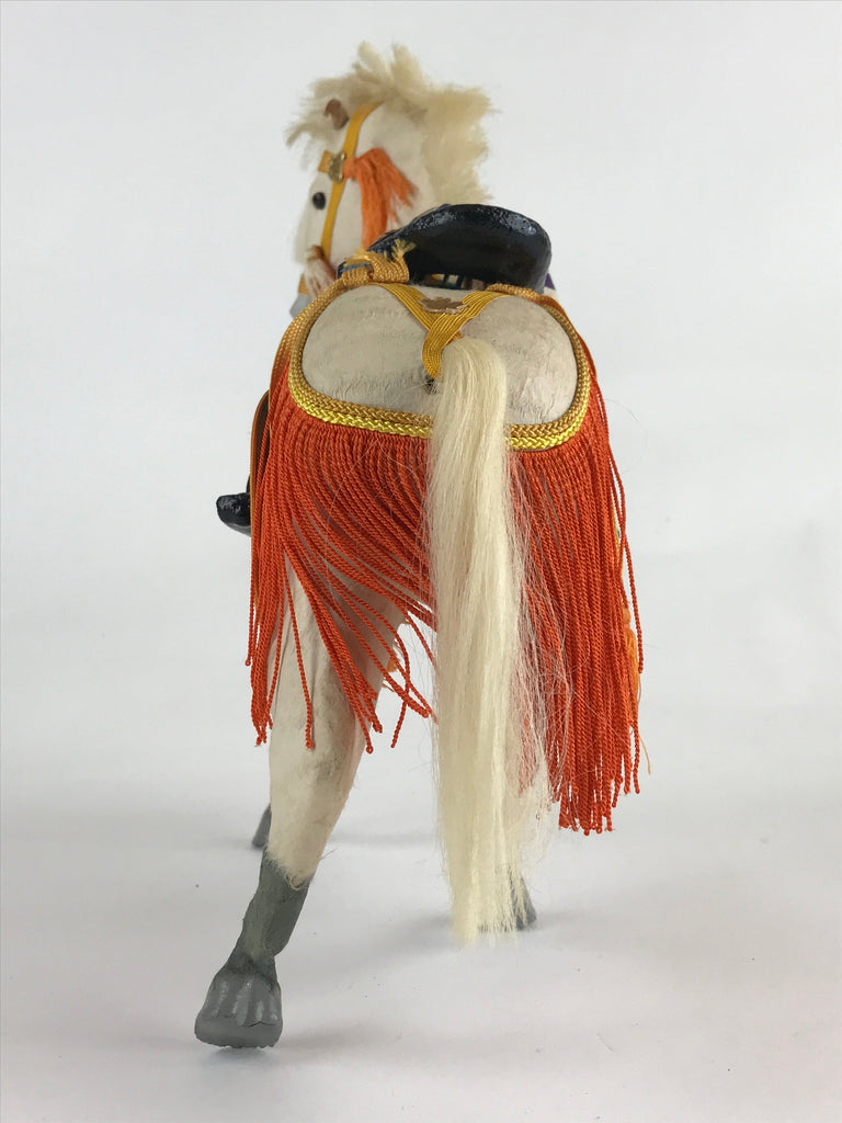 Japanese Gogatsu Ningyo Doll White Horse Vtg Boy's Day Festival Figuri ...
