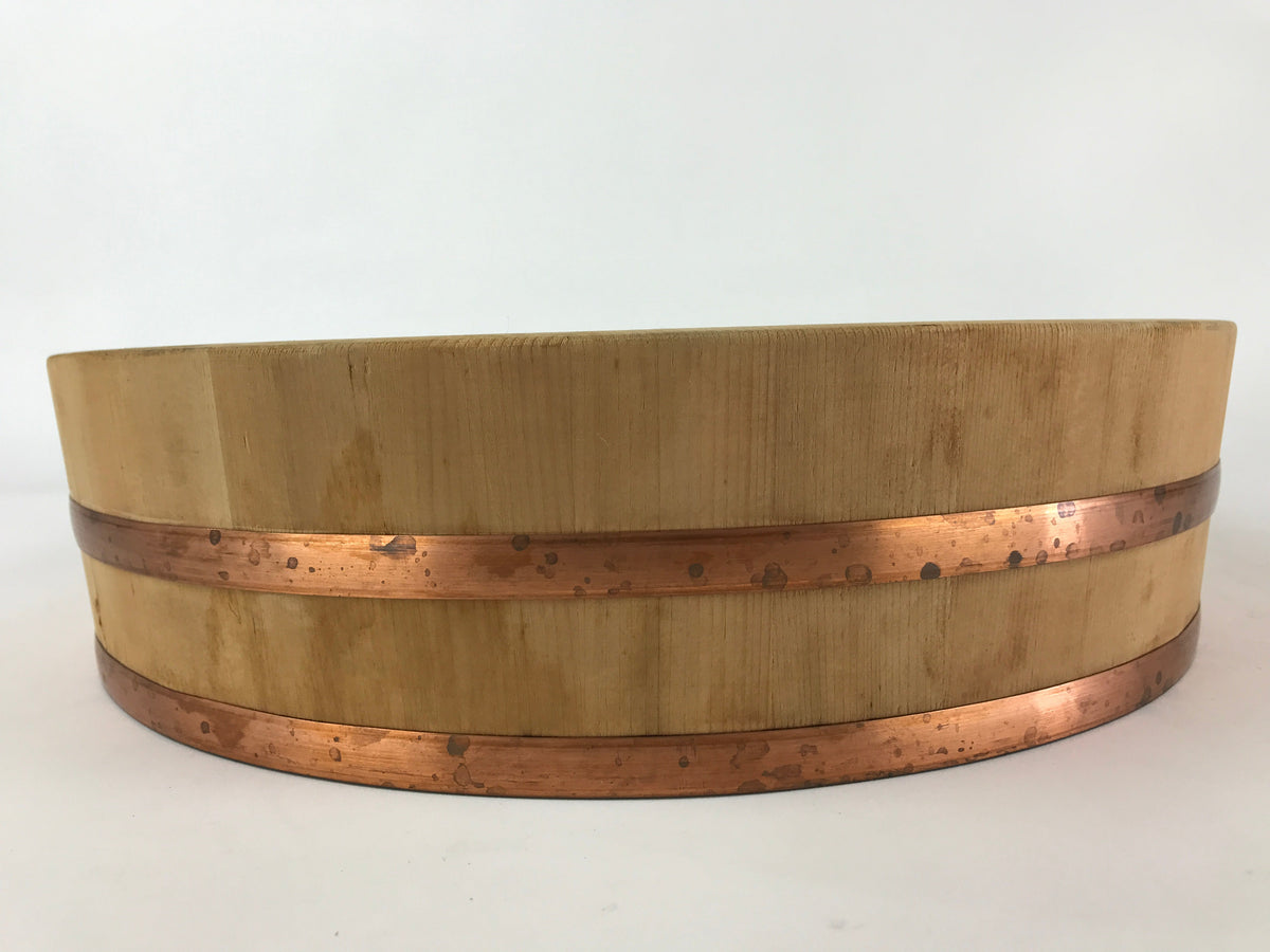 Japanese Handmade Wooden Oke Bucket Sushioke Hangiri Vtg Handai JK432 ...