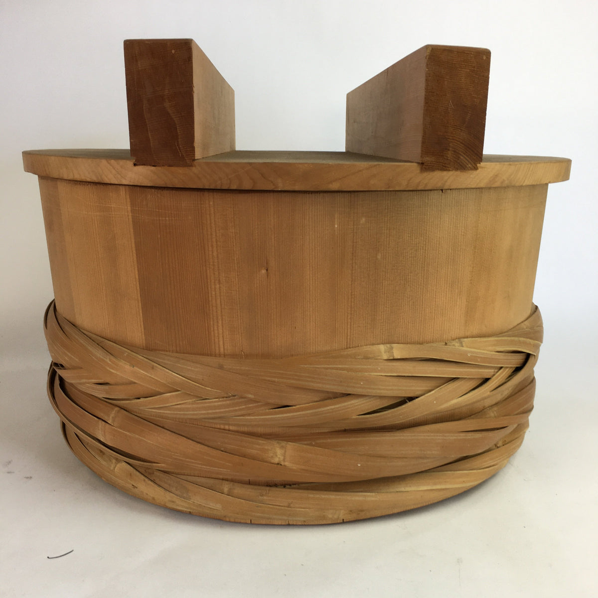 Japanese Handmade Wooden Oke Bucket Vtg Water Pickles Sushi Rice JK219 ...
