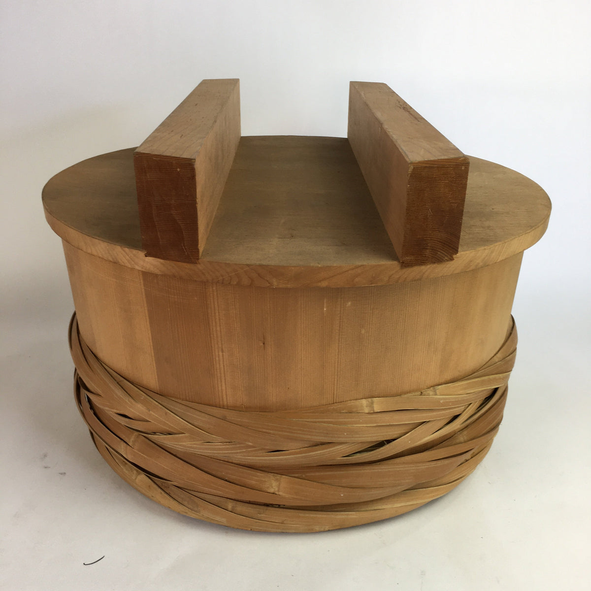 Japanese Handmade Wooden Oke Bucket Vtg Water Pickles Sushi Rice JK219 ...