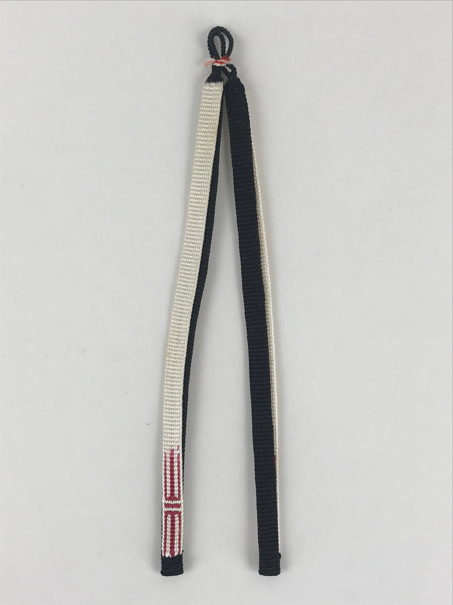 Japanese Haori Himo Ties Kimono Jacket Kimono Accessory Silk Black Whi ...