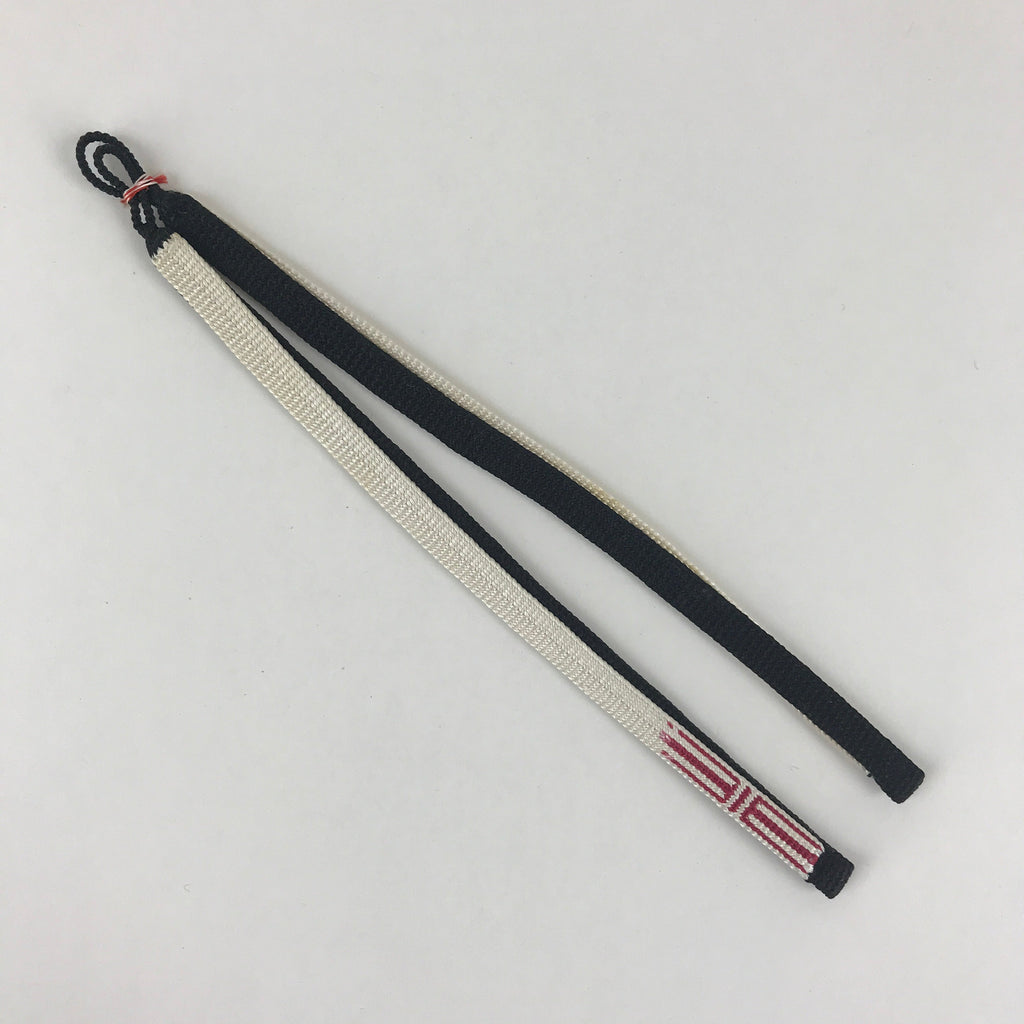 Japanese Haori Himo Ties Kimono Jacket Kimono Accessory Silk Black Whi ...