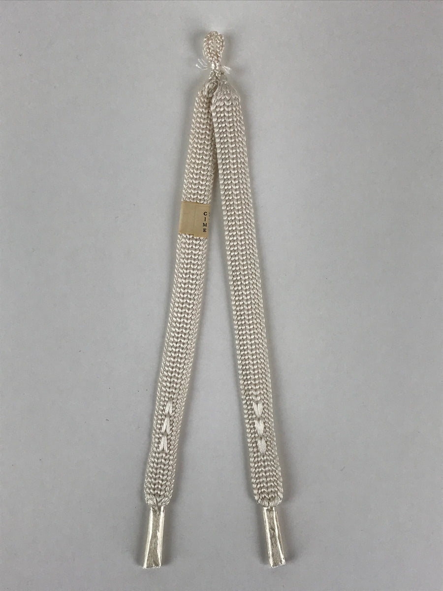 Japanese Haori Himo Ties Kimono Jacket Kimono Accessory Silk White Str ...