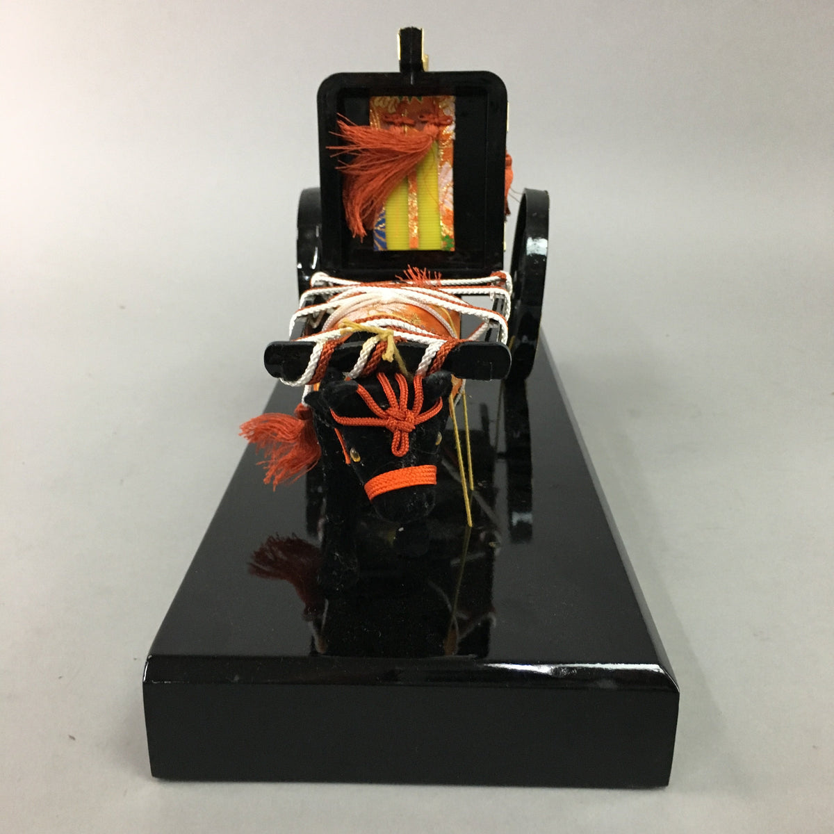 Japanese Hina Doll Lacquer Ox Carriage Stand Palanquin Miniature Girls ...