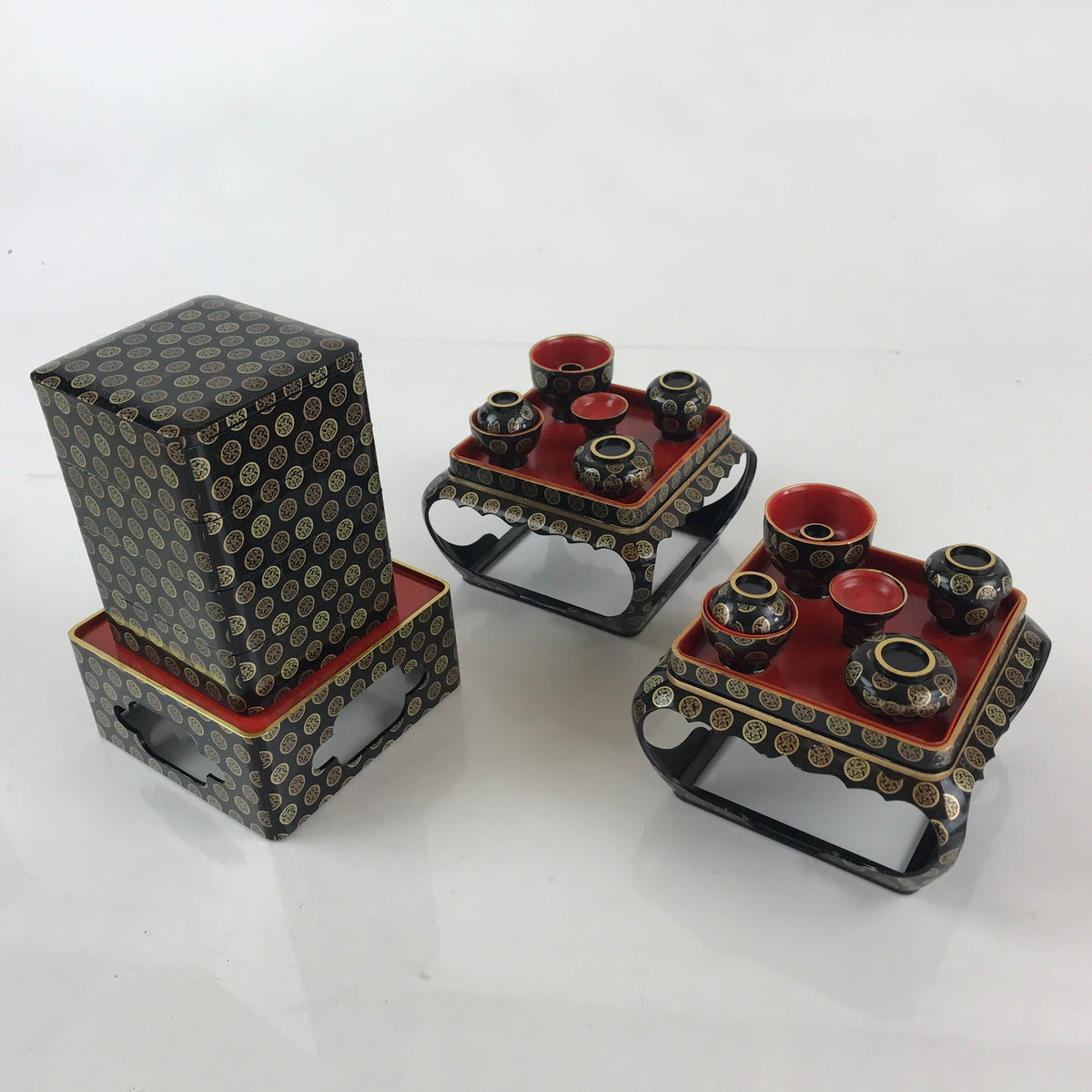 Japanese Hina Doll Ozen Table Jubako Box Vtg Hinamatsuri Girls Day Dec ...