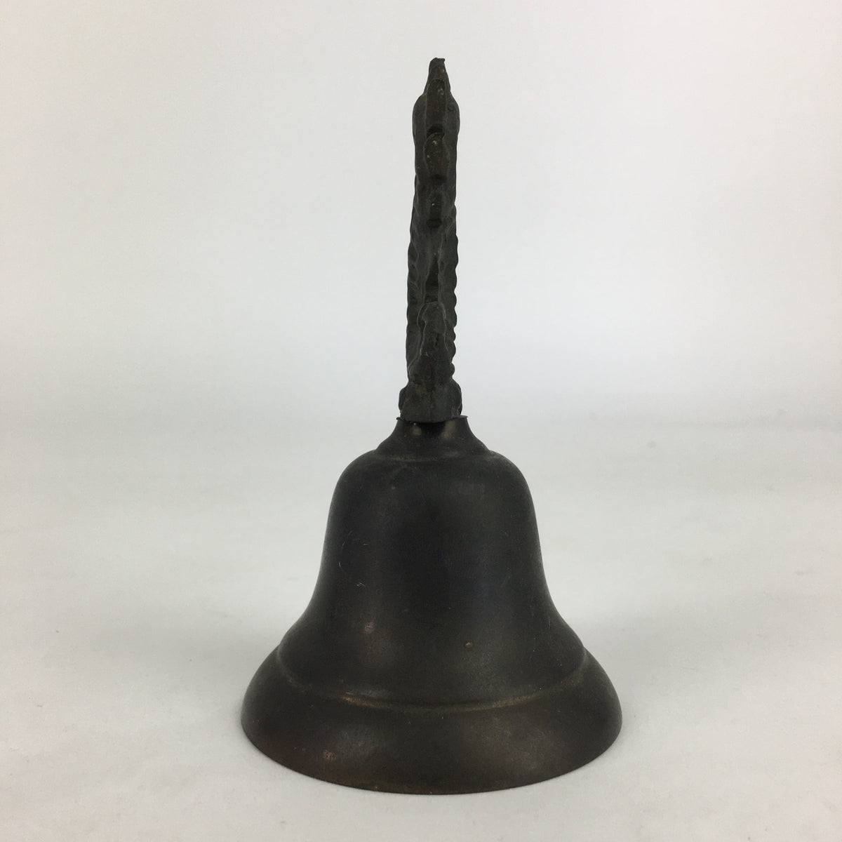 Japanese Iron Bell Vtg Hand Bell Tetsu-Rin Amulet Seahorse Black DR399 ...