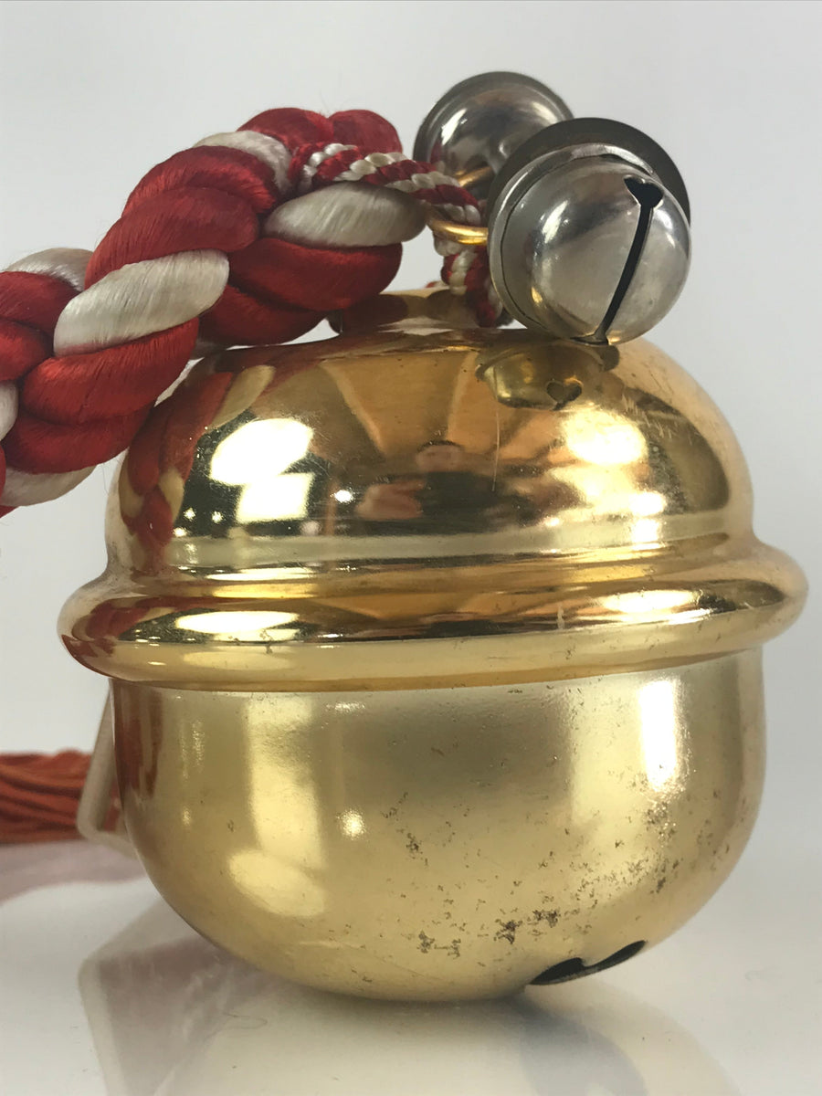 Japanese Iron Big Bell Vtg Bell Amulet Good Luck Traffic Safety Orname ...