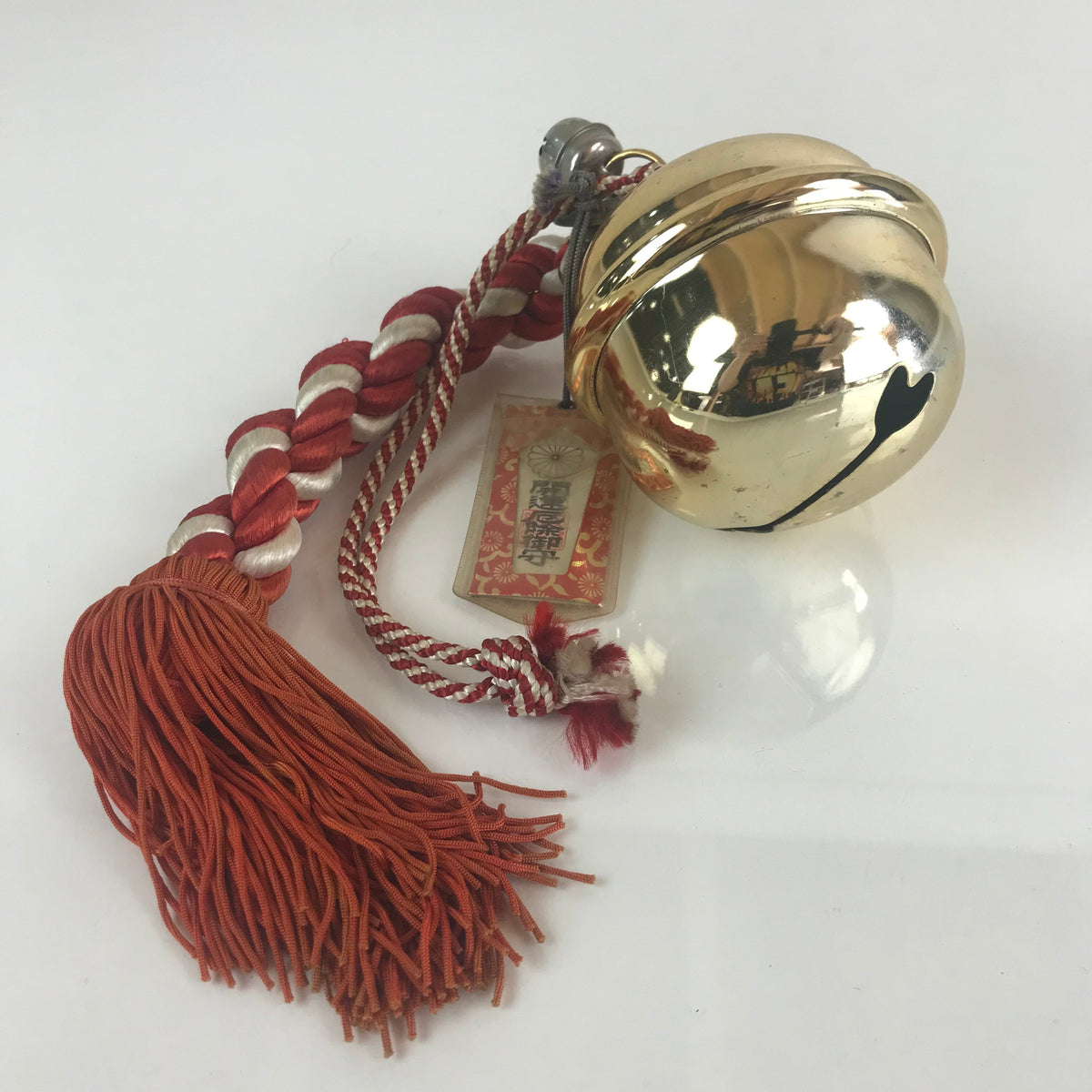 Japanese Iron Big Bell Vtg Bell Amulet Good Luck Traffic Safety Orname ...