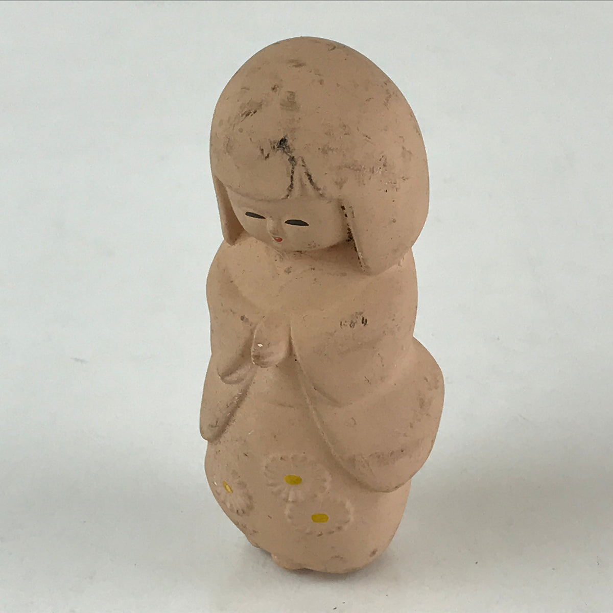 Japanese Kyo-Ningyo Unglazed Clay Doll Vtg Traditional Kimono Girl Gei ...