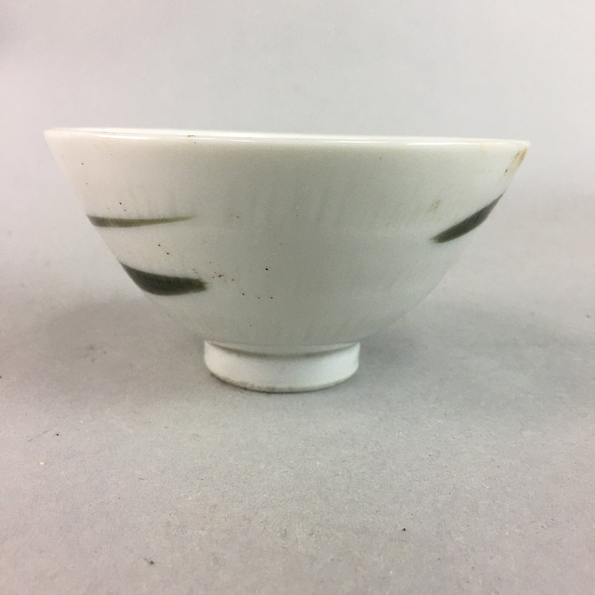 Japanese Porcelain Rice Bowl Vtg Chawan Red Black Flower Leaf PP226 ...