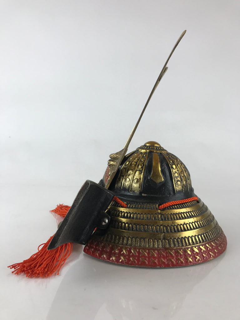 Japanese Samurai Helmet Kabuto Vtg Boy's Festival Armor Decoration Bla ...