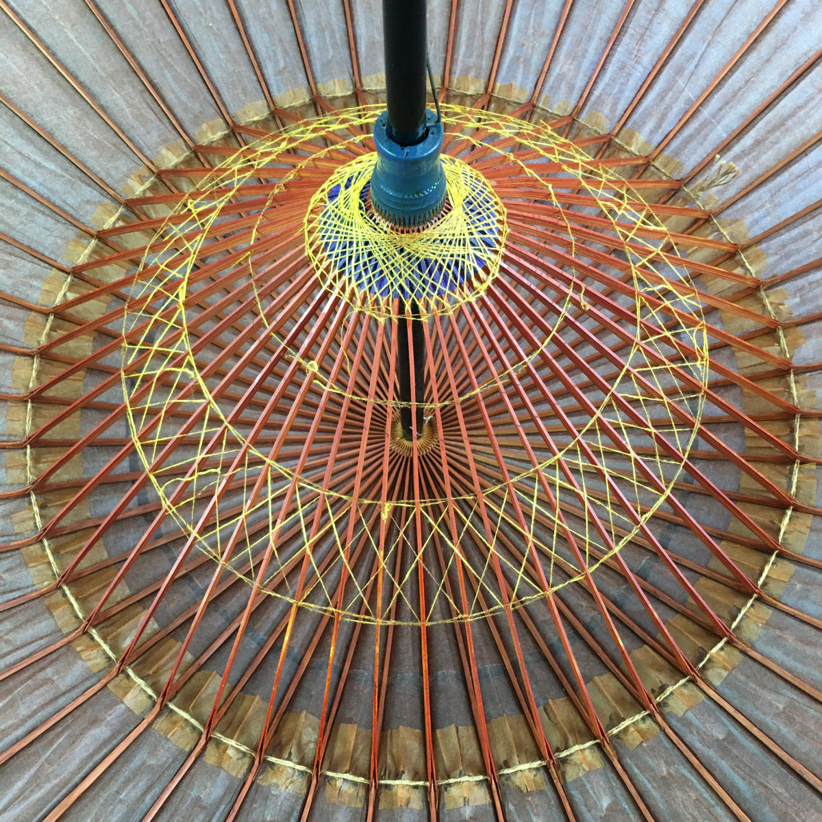 Japanese Umbrella Parasol Wagasa Bangasa Geisha Bamboo Silk Brown JK37 ...