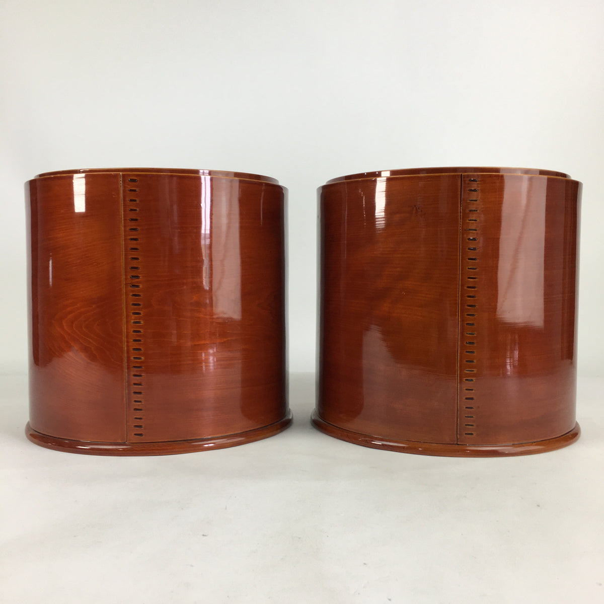 Japanese Wooden Brazier Fire Pit 2pc Set Vtg Shunkei-Nuri Hibachi H41 ...