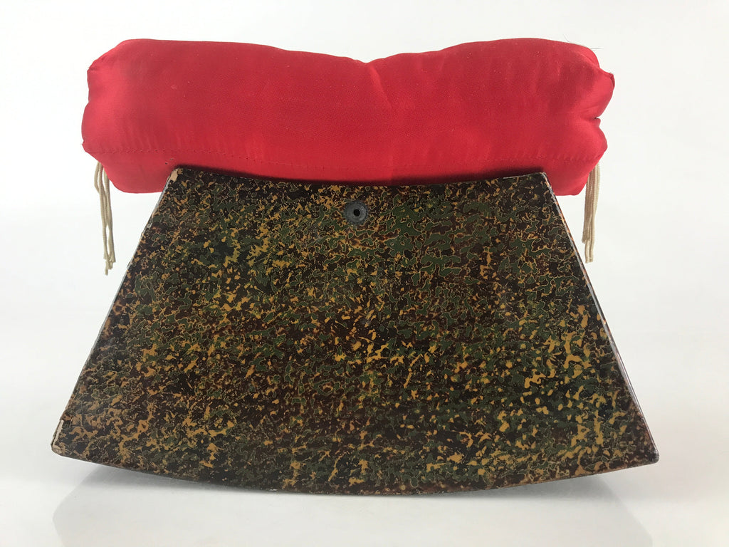 Japanese Wooden Lacquered Takamakura Geisha Makura Red Pillow Tsugaru ...