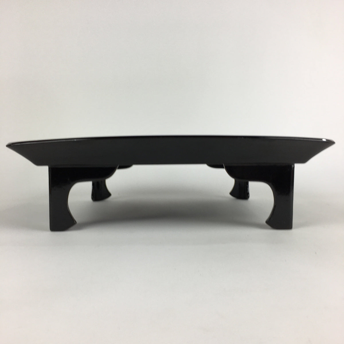 Japanese Wooden Legged Tray Lacquered Table Vtg Ozen Black Nurimono UR ...