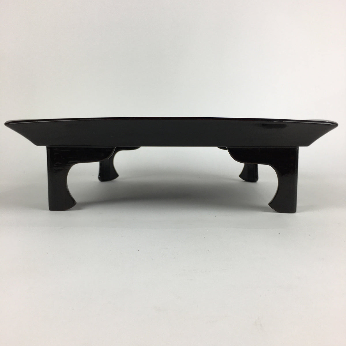 Japanese Wooden Legged Tray Lacquered Table Vtg Ozen Black Nurimono UR ...