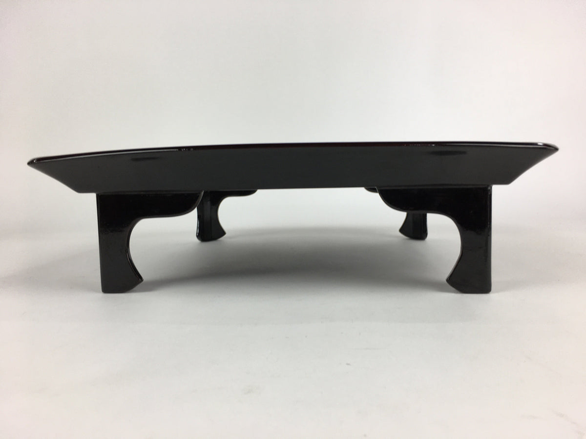 Japanese Wooden Legged Tray Lacquered Table Vtg Ozen Black Nurimono UR ...